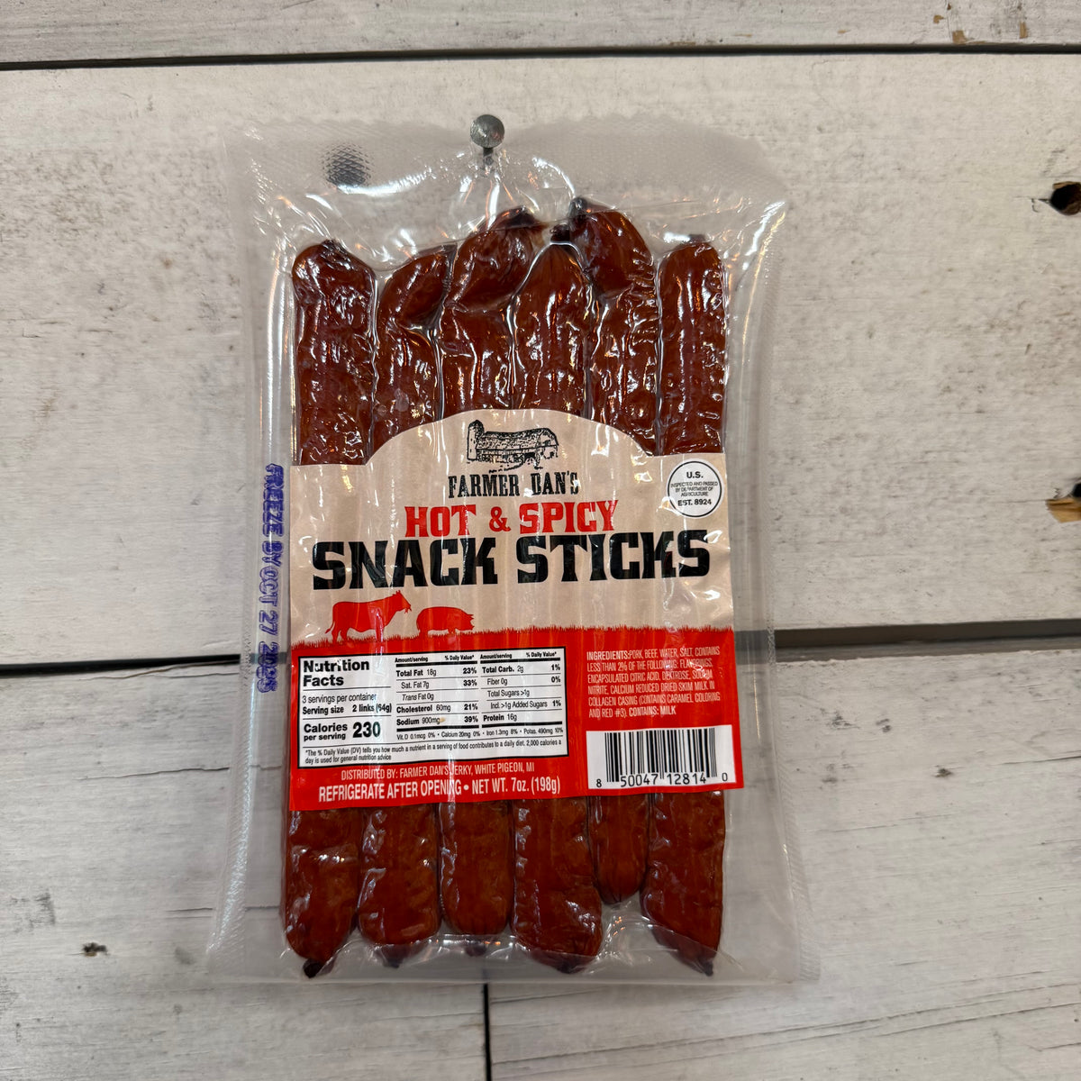 Farmers Dan’s Hot & Spicy Snack Sticks – Jerky Joint